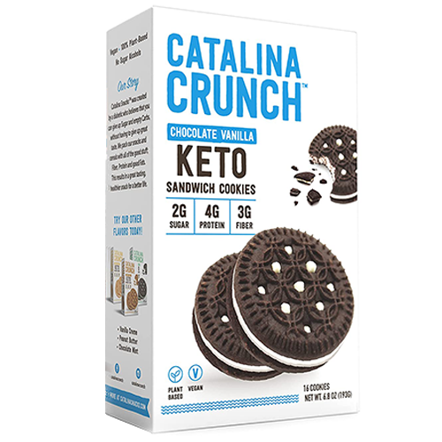 GALLETAS KETO SABOR A CHOCOLATE RELLENO DE VAINILLA - CATALINA CRUNCH ...